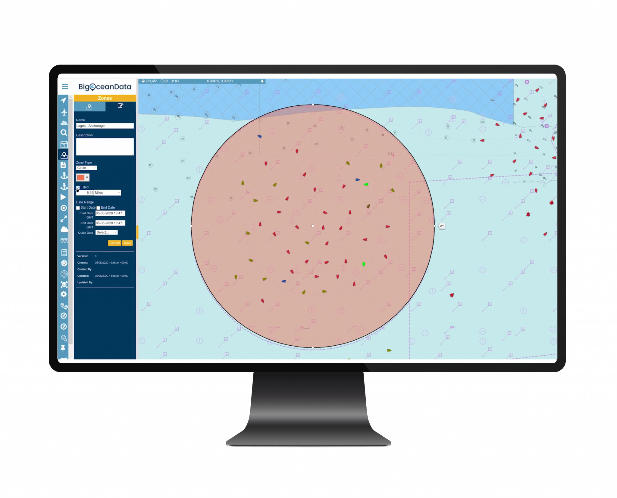 Vessel efficiency with BigOceanData