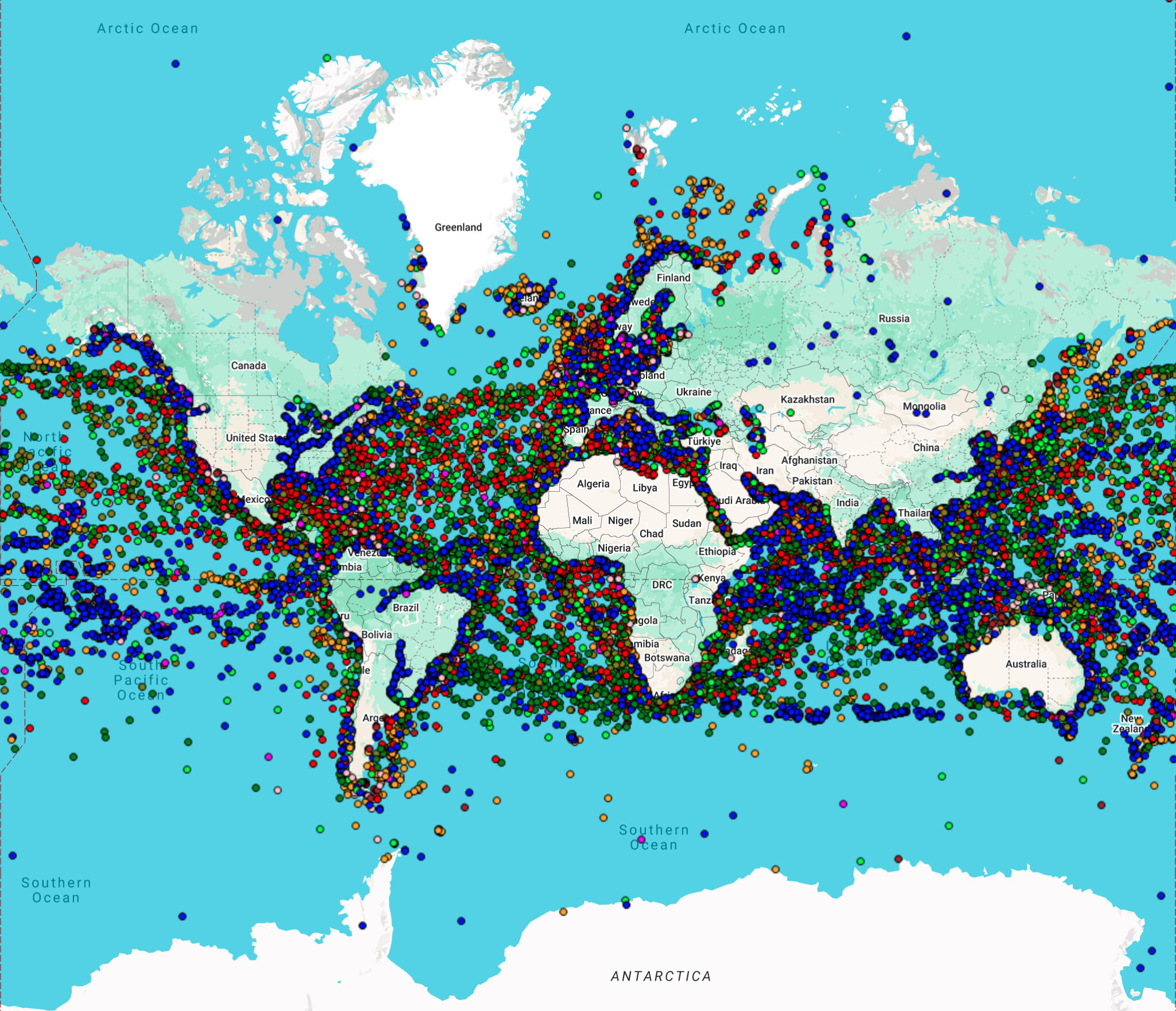 Historical AIS Data from BigOceanData